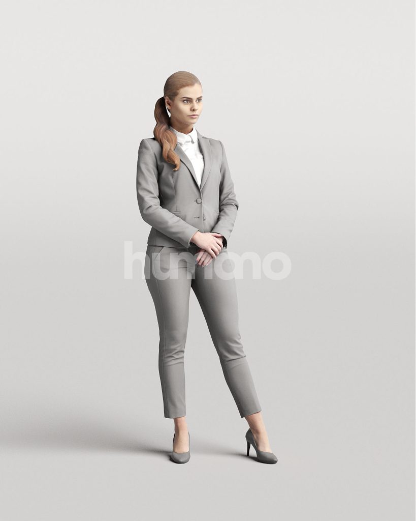 Posed 003-12 Woman – Humano 3D – 3d People Collections