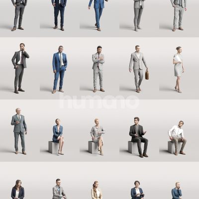 Vol.01 Business – Humano 3D – 3d People Collections