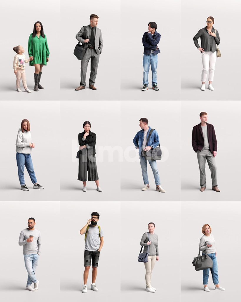 2202 | Standing 01 – Humano 3D – 3d People Collections