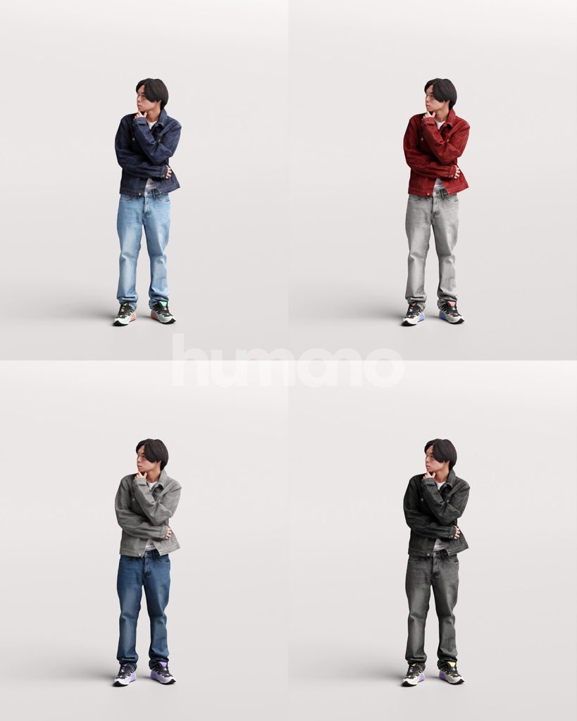 2202 | Standing 01 – Humano 3D – 3d People Collections