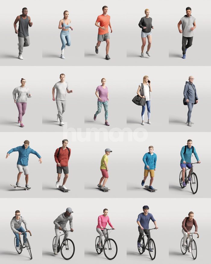 Vol.08 Sport – Humano 3D – 3d People Collections