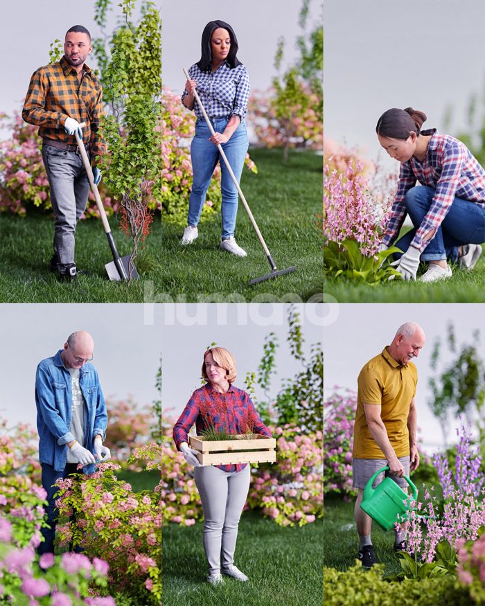 2209 | Gardening 01 – Humano 3D – 3d People Collections