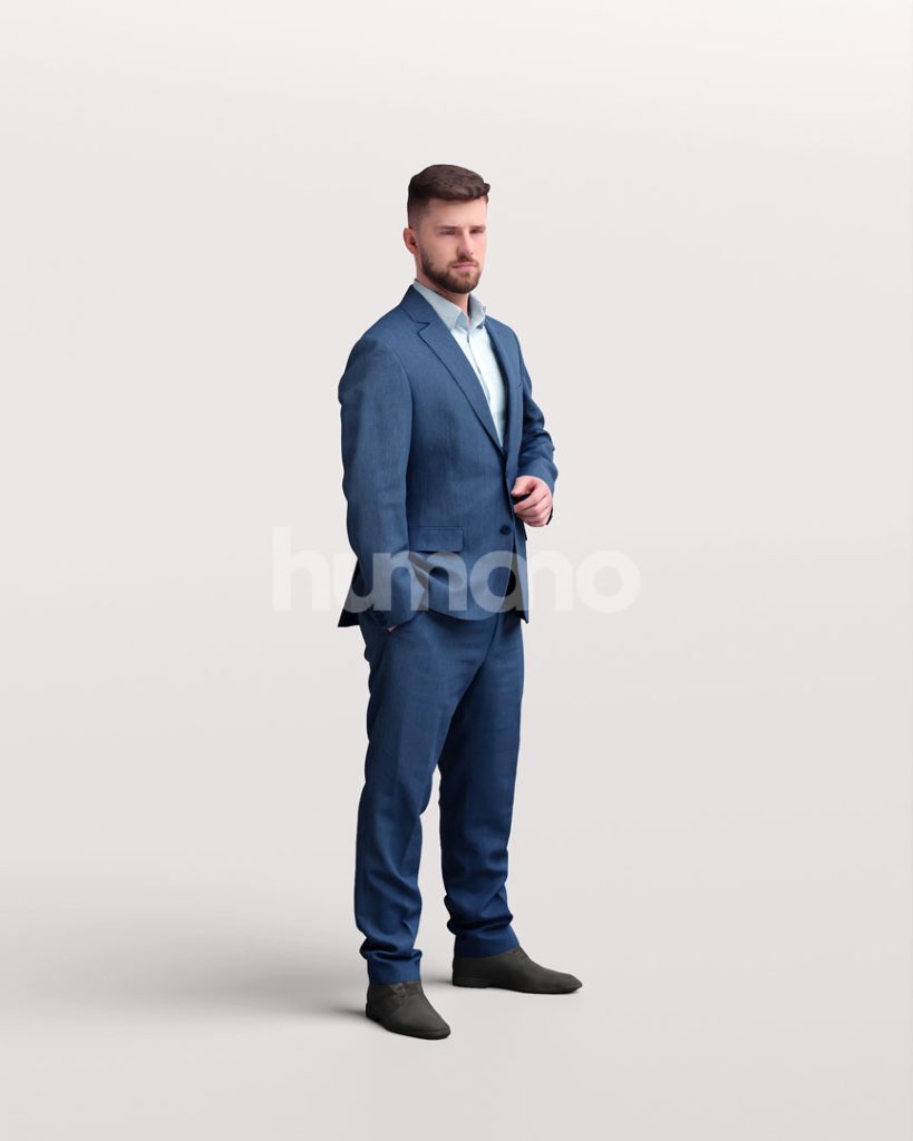 Posed 054-2463 Man – Humano 3D – 3d People Collections