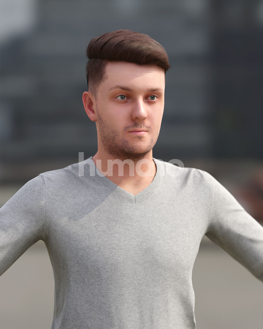 Rigged Plus 034-1821 Man – Humano 3D – 3d People Collections