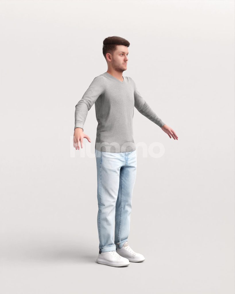 Rigged Plus 034-1821 Man – Humano 3D – 3d People Collections