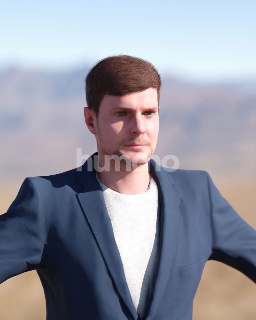 Rigged Plus 056-2572 Man – Humano 3D – 3d People Collections