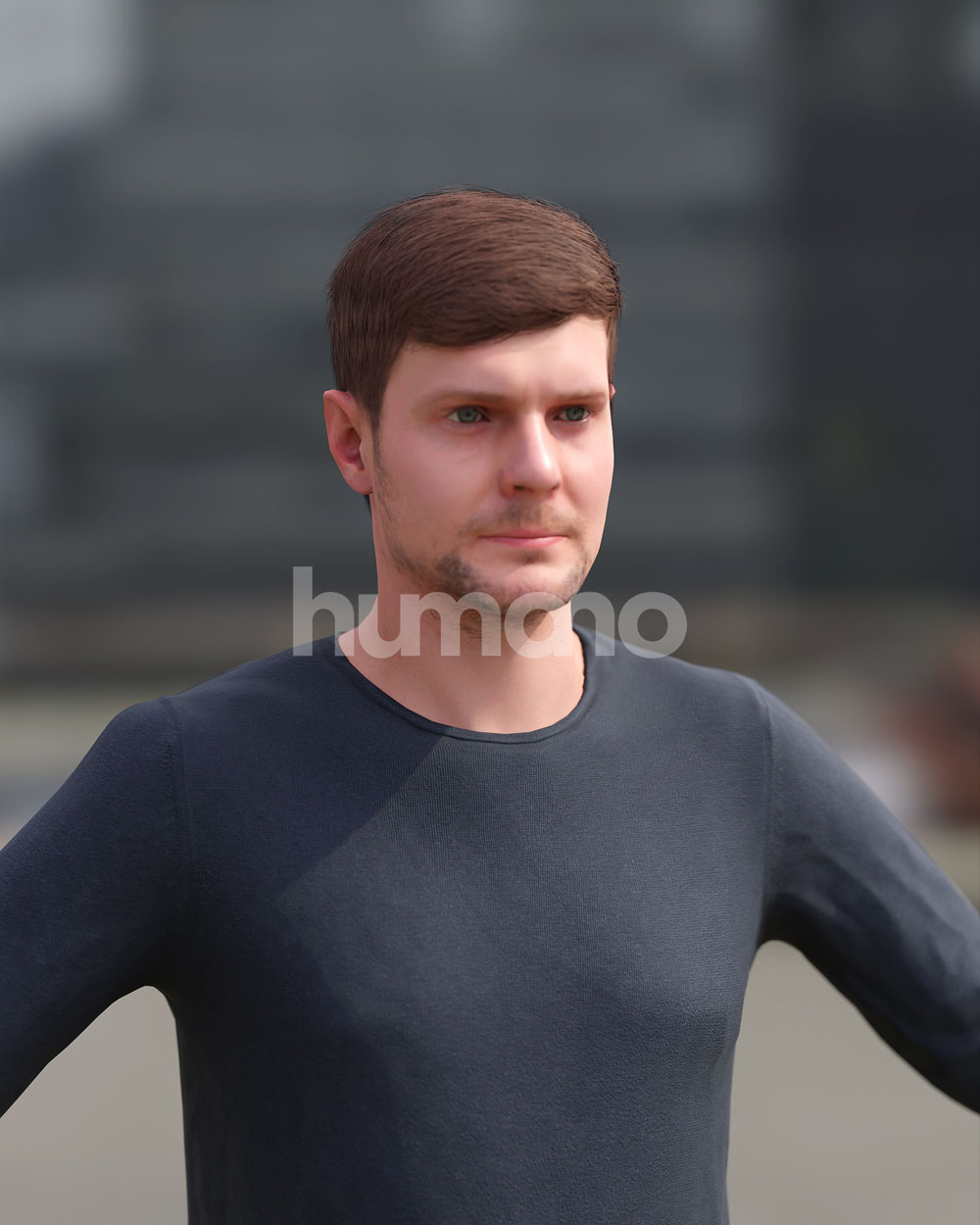 Rigged Plus 056-2632 Man – Humano 3D – 3d People Collections