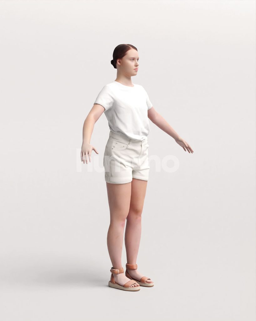 Rigged 043-3497 Woman – Humano 3D – 3d People Collections