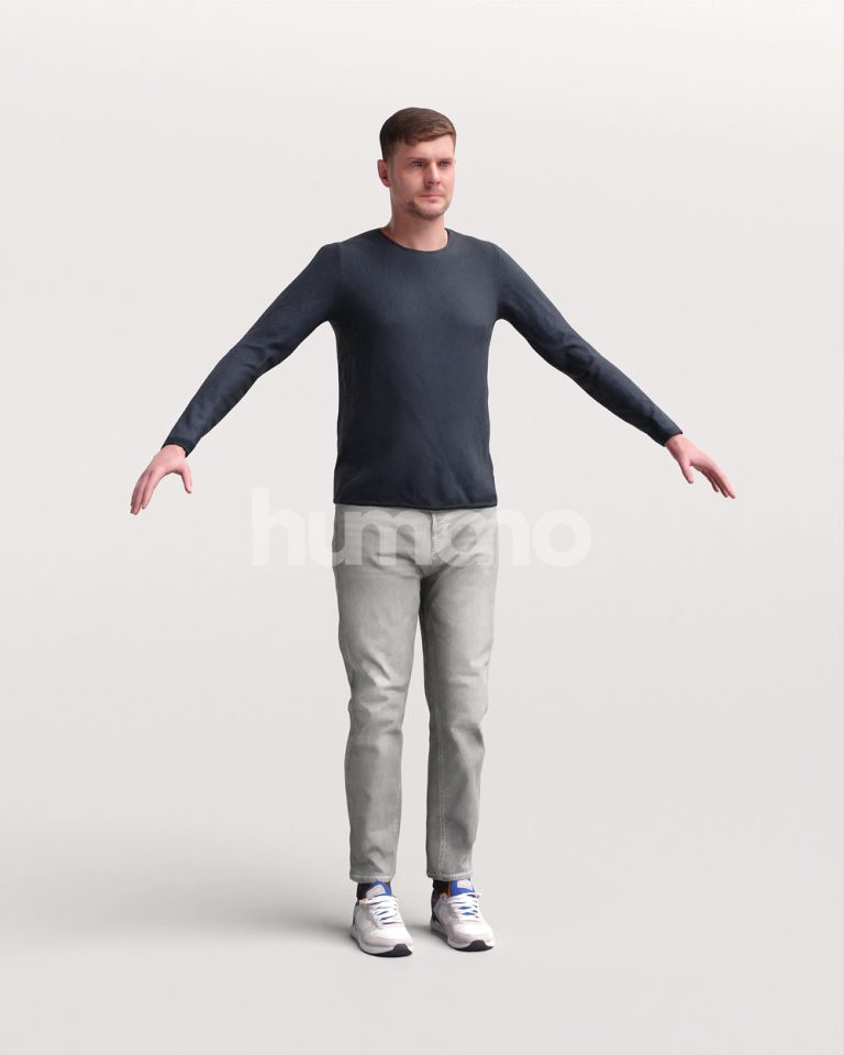 Rigged & Rigged Plus Free Model – Humano 3D – 3d People Collections