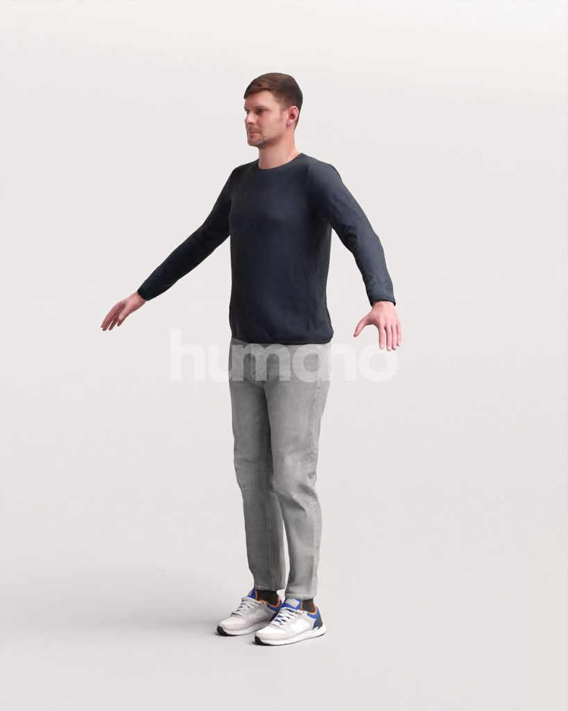 Rigged 056-2632 Man – Humano 3D – 3d People Collections