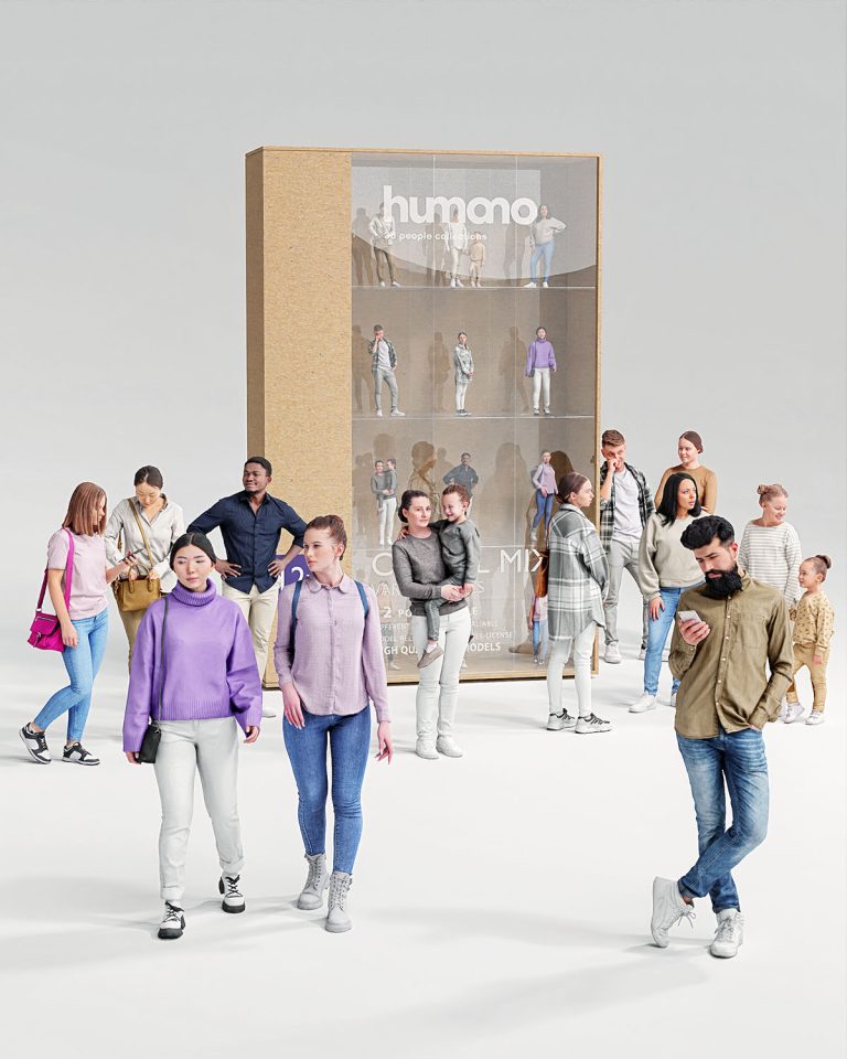 Humano 3D – 3d People Collections – Populating your digital worlds!