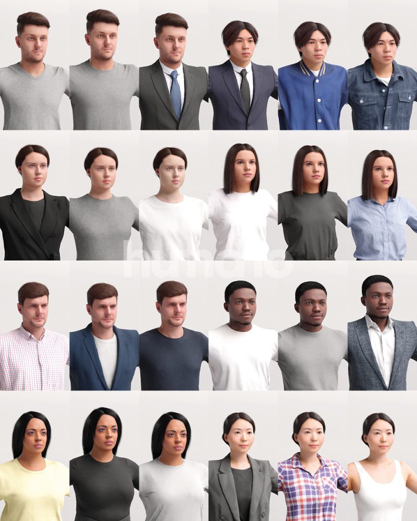 Rigged 3d People – Humano 3D – 3d People Collections