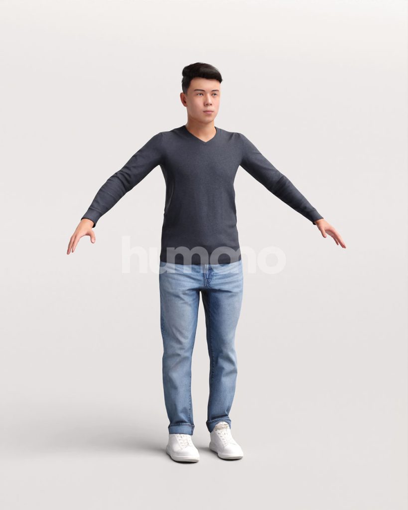 Rigged Plus 040-1821 Man – Humano 3D – 3d People Collections