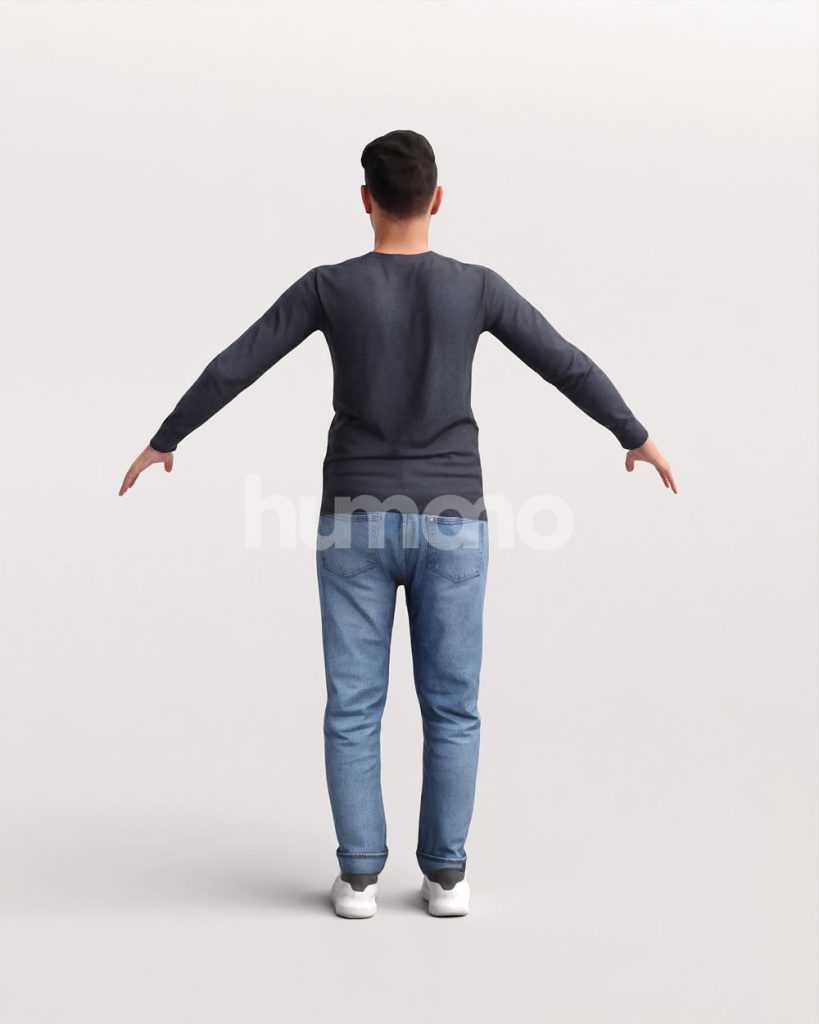 Rigged 040-1821 Man – Humano 3D – 3d People Collections