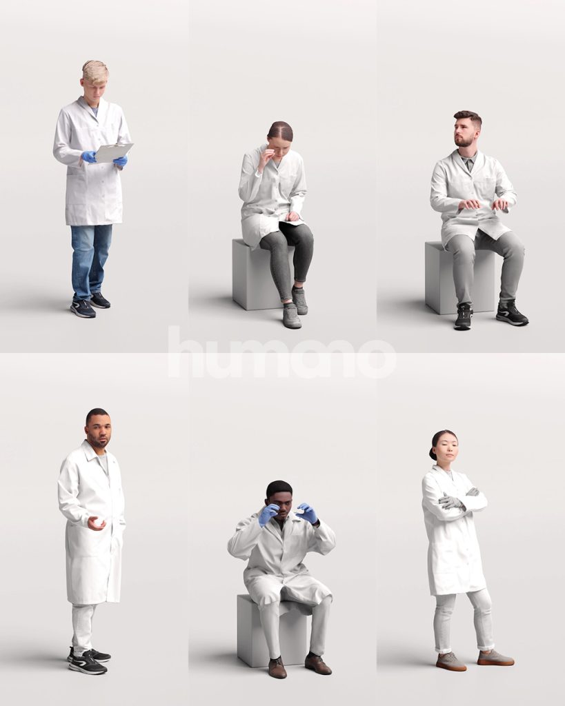 2309 | Lab&Medical 02 – Humano 3D – 3d People Collections