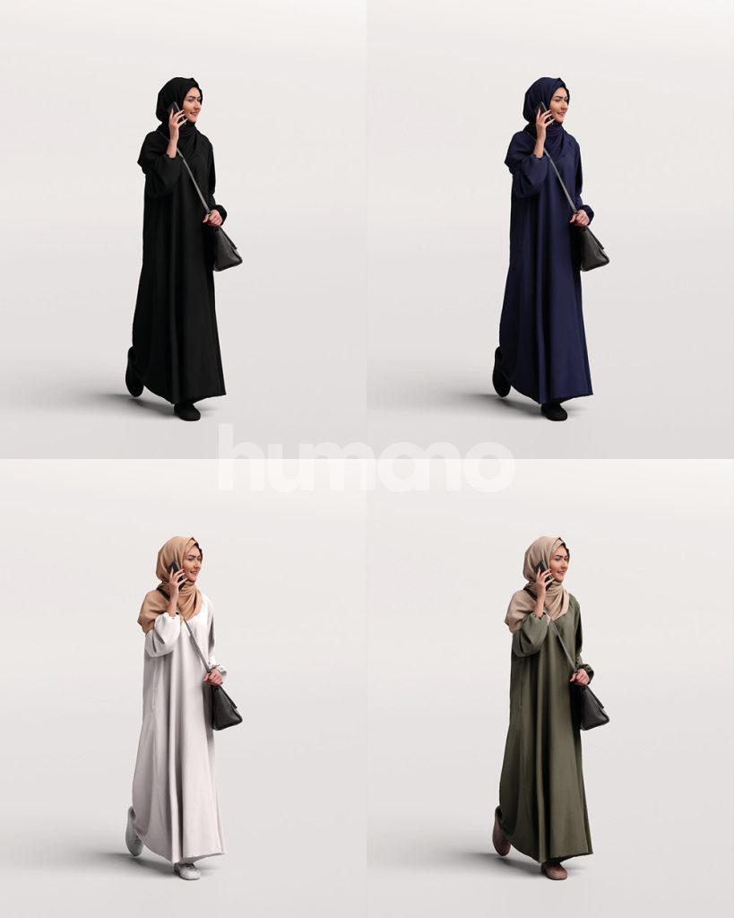 Posed 052-6473 Woman Arab – Humano 3D – 3d People Collections