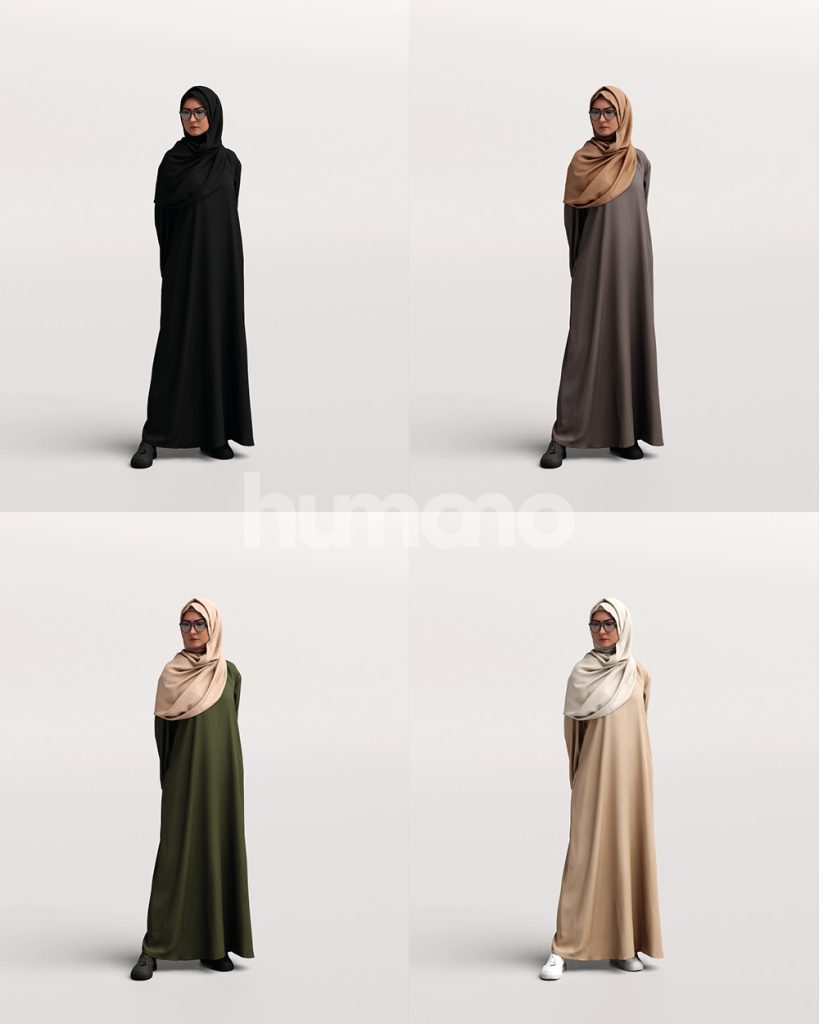 Posed 052-6505 Woman Arab – Humano 3D – 3d People Collections