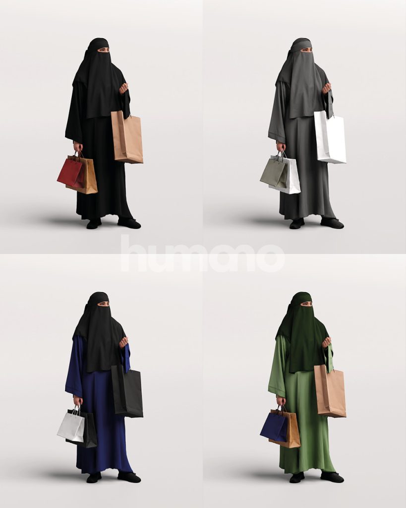 Posed 085-6229 Woman Arab – Humano 3D – 3d People Collections