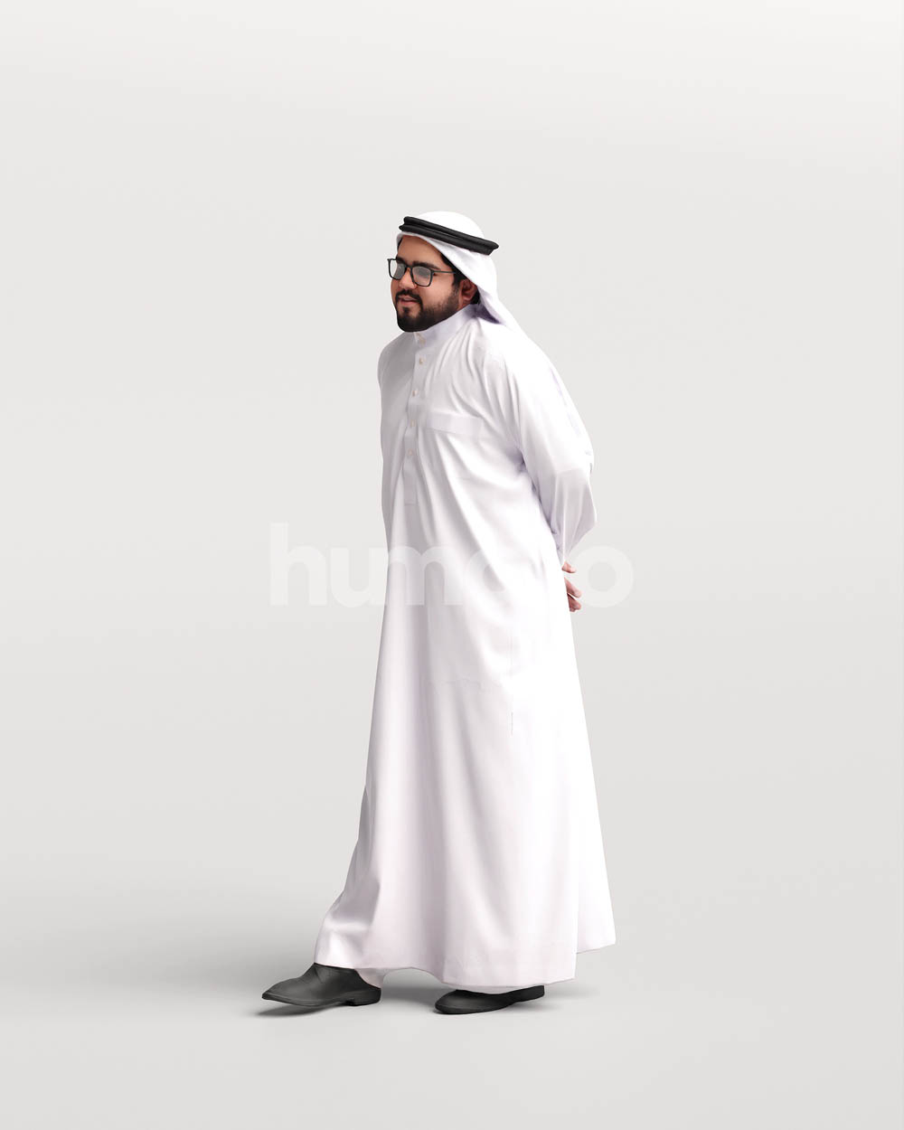 Posed Arab Free Model – Humano 3D – 3d People Collections