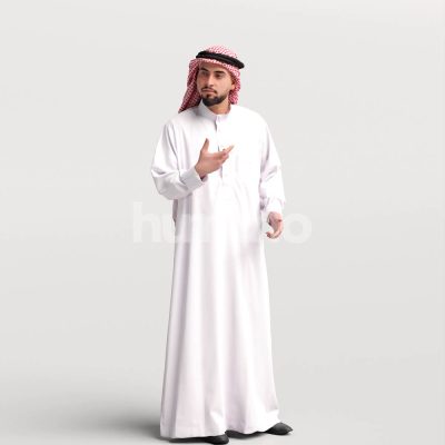 2402 | Saudi Arabia – Standing – Humano 3D – 3d People Collections