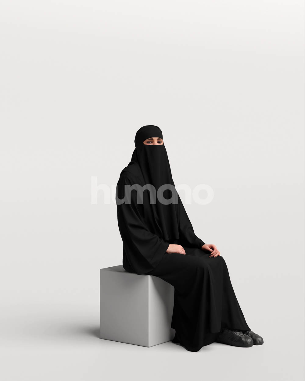 Posed 085-6253 Woman Arab – Humano 3D – 3d People Collections