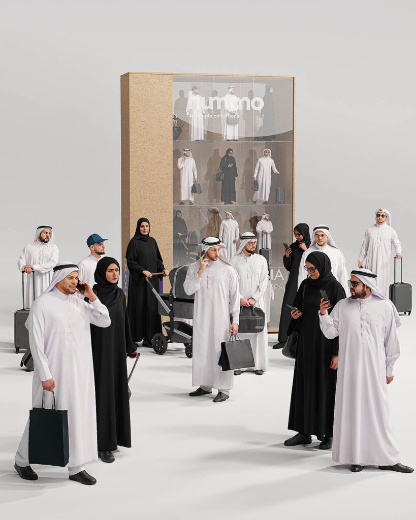 UAE, Qatar Bundle – Humano 3D – 3d People Collections