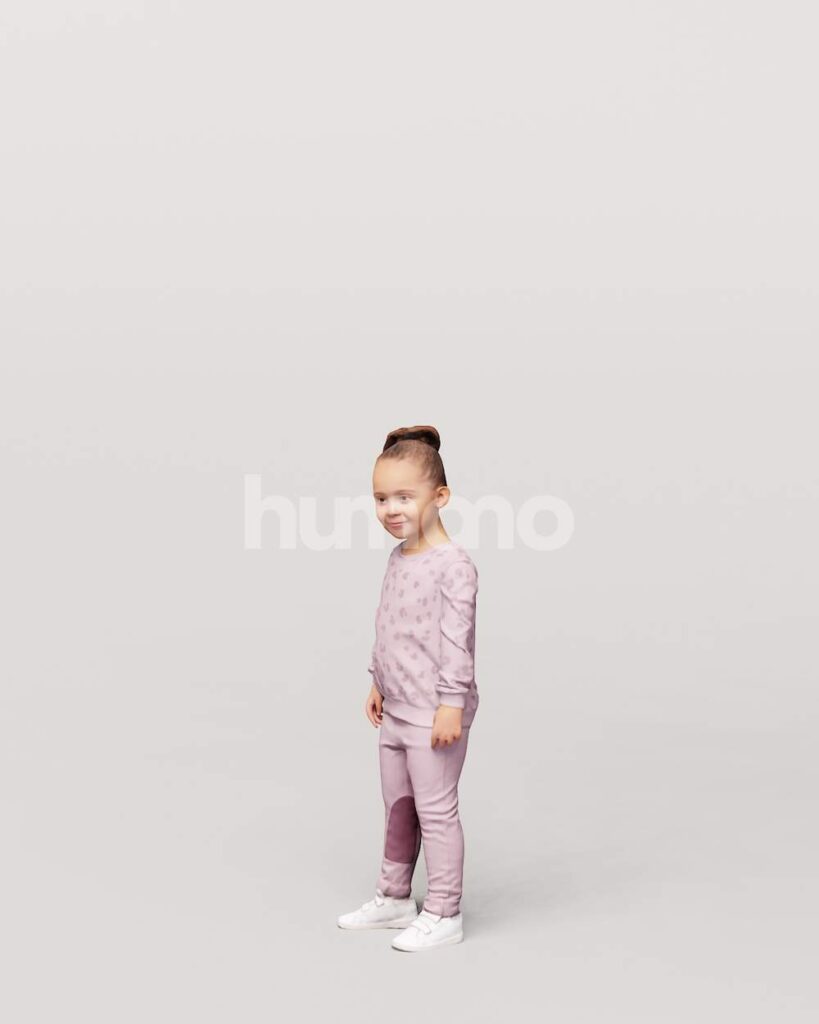 Animated 013-4339 SI1 Kid Standing Idle – Humano 3D – 3d People Collections