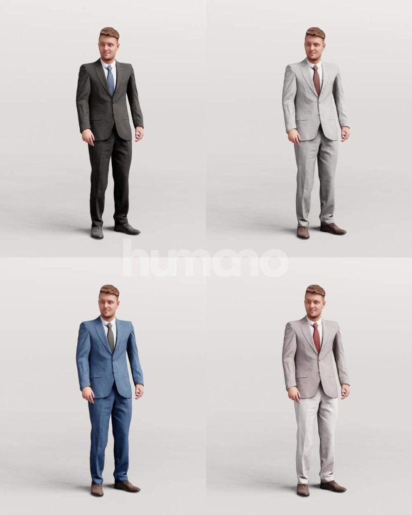 Animated 034-1873 ST3 Man Standing Talking – Humano 3D – 3d People ...