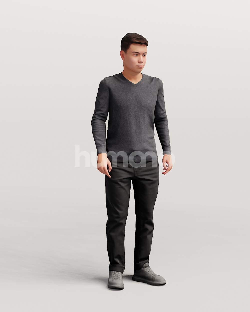Animated 040-1821 SL1 Man Standing Listening – Humano 3D – 3d People ...