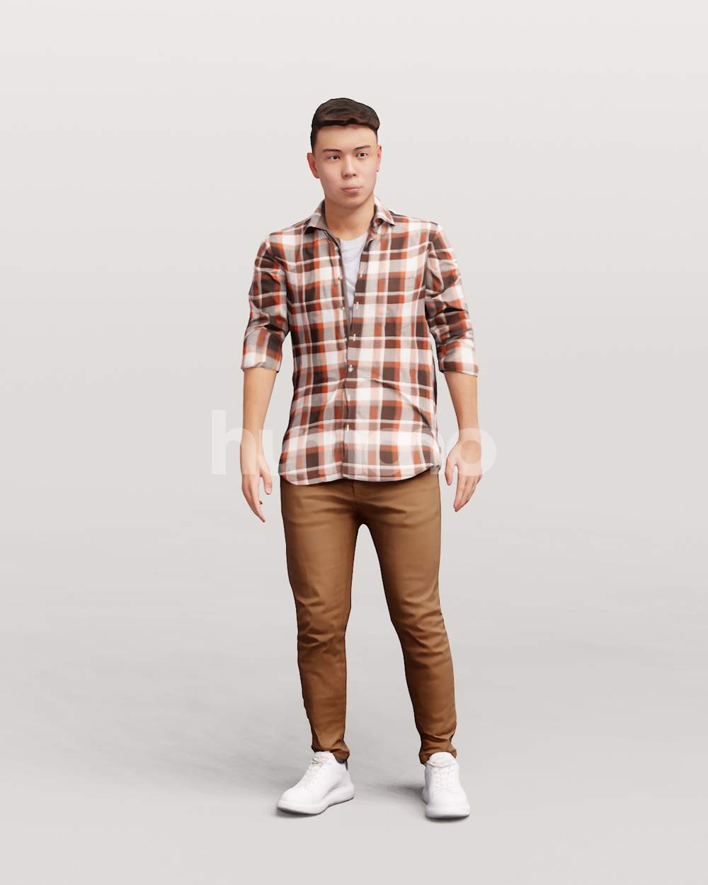 Animated 040-1847 SI4 Man Standing Idle – Humano 3D – 3d People Collections