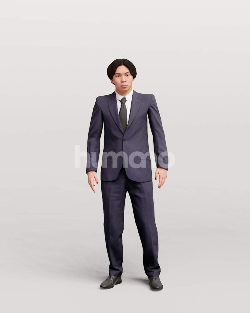 Animated 041-1873 SI4 Man Standing Idle – Humano 3D – 3d People Collections