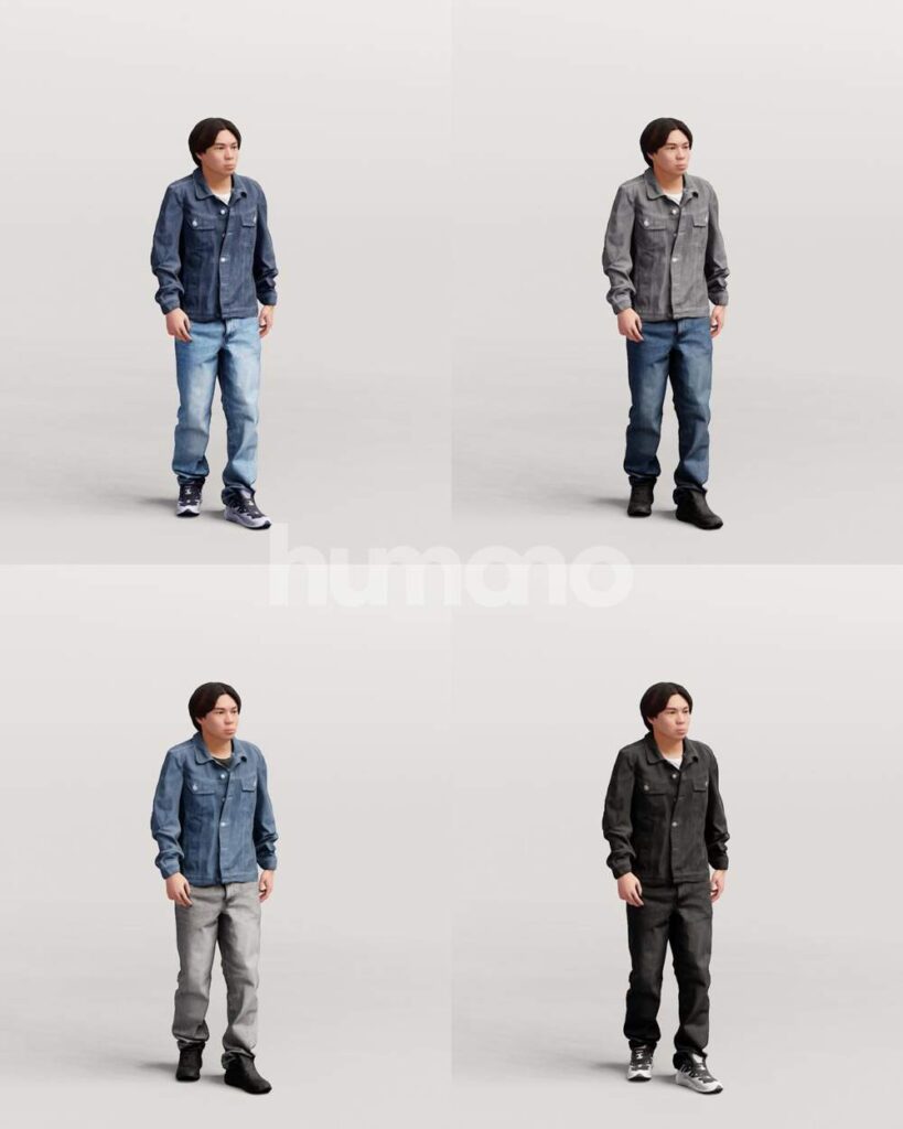 Animated 041-5224 W5 Man Walking – Humano 3D – 3d People Collections