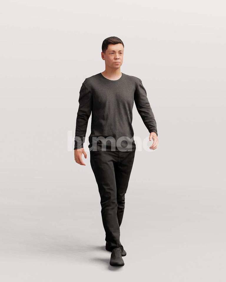 Animated Free Model – Humano 3D – 3d People Collections