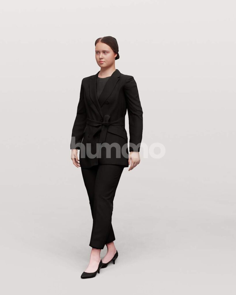 Animated 043-3361 SI3 Woman Standing Idle – Humano 3D – 3d People ...