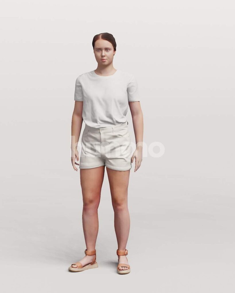 Animated 043-3497 SI2 Woman Standing Idle – Humano 3D – 3d People ...