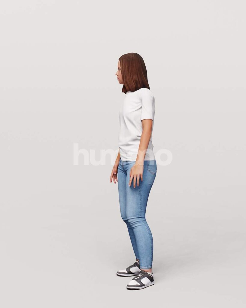 Animated 045-3658 SI4 Woman Standing Idle – Humano 3D – 3d People ...
