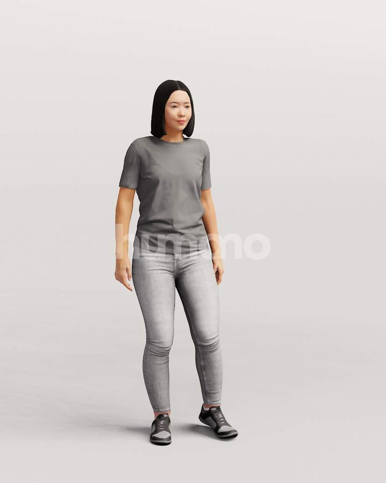 Animated Free Model – Humano 3D – 3d People Collections