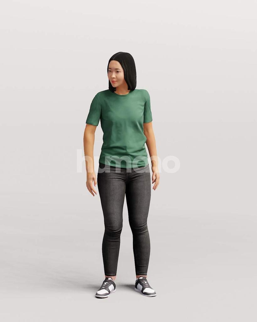 Animated Free Model – Humano 3D – 3d People Collections