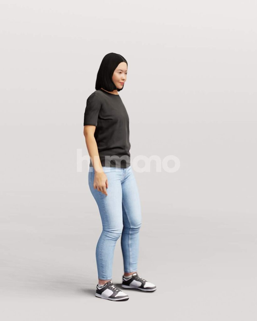 Animated 048-3658 SM1 Woman Moving Around – Humano 3D – 3d People ...