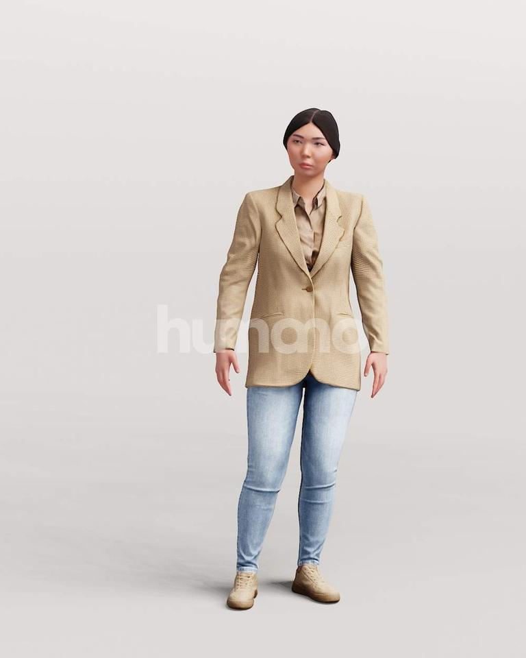 Animated Free Model – Humano 3D – 3d People Collections