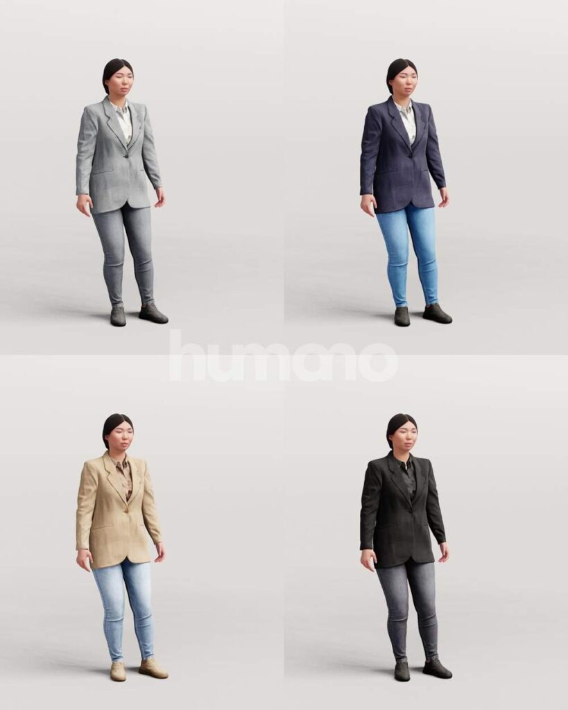 Animated 051-5534 ST5 Woman Standing Talking – Humano 3D – 3d People ...