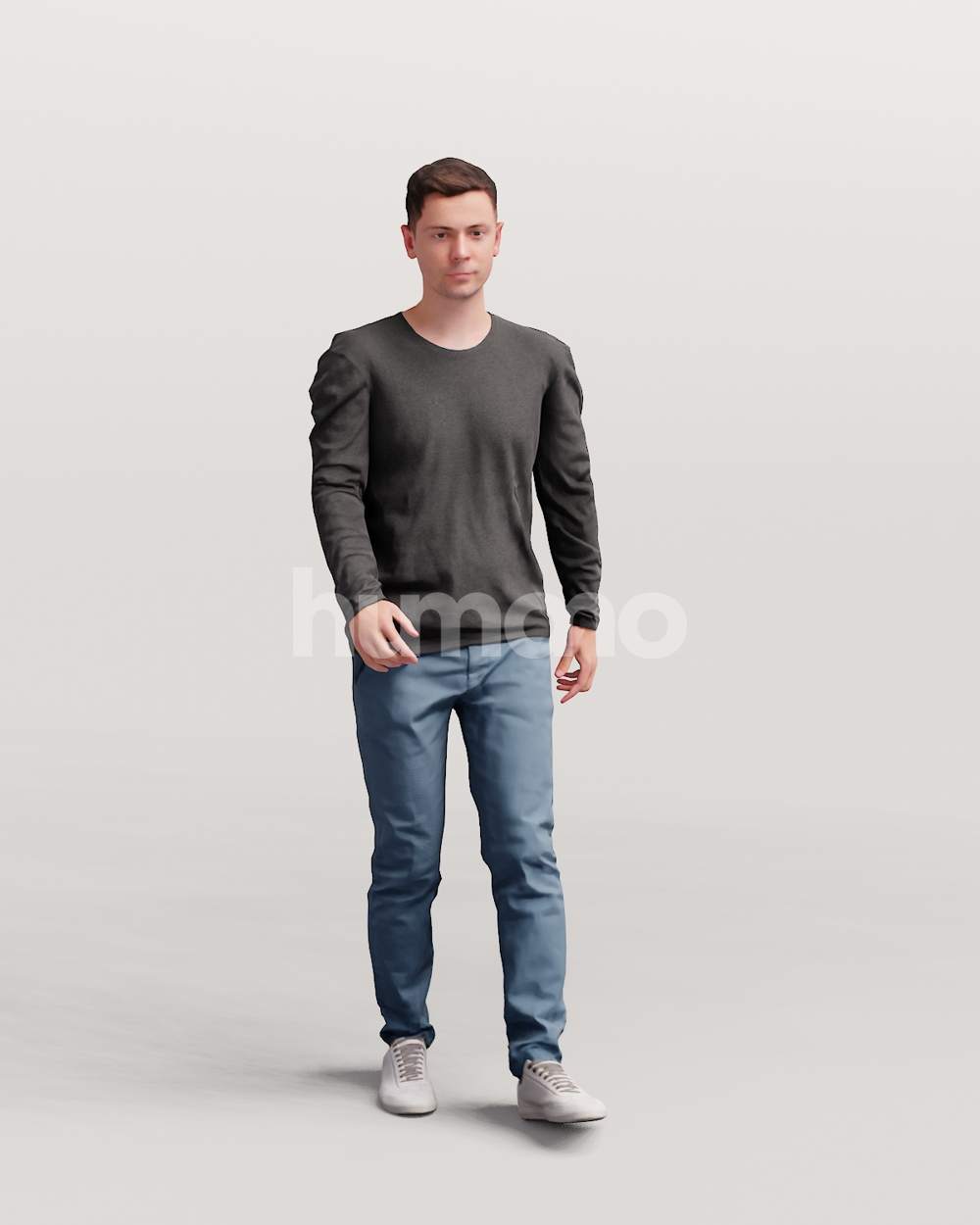Vol.01 Animated Walking – Humano 3D – 3d People Collections