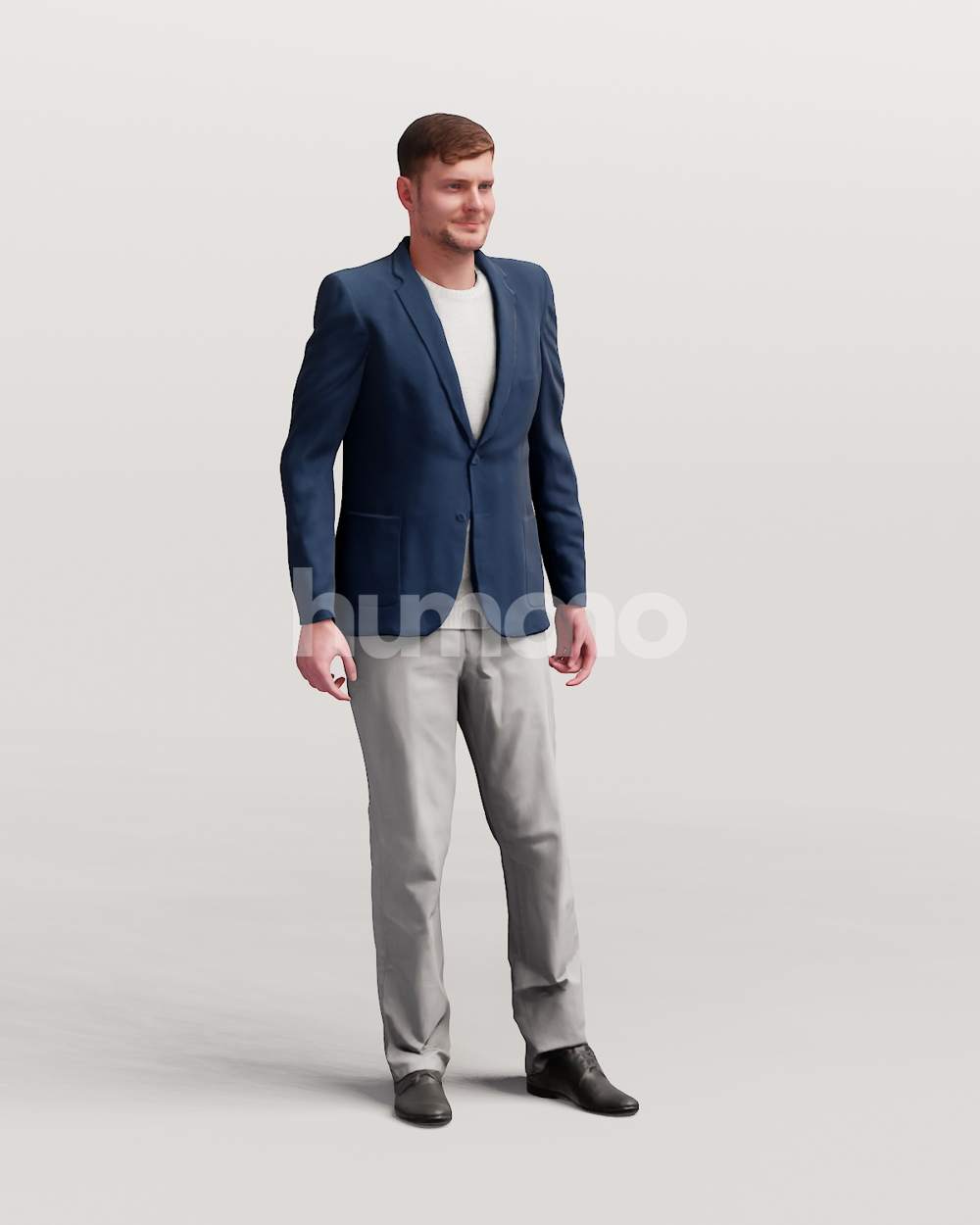 Animated 056-2572 SL3 Man Standing Listening – Humano 3D – 3d People ...