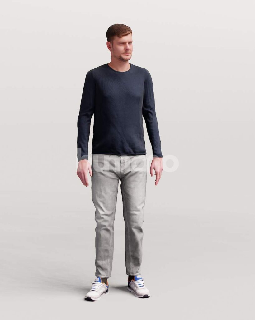 Vol.02 Animated Standing – Humano 3D – 3d People Collections