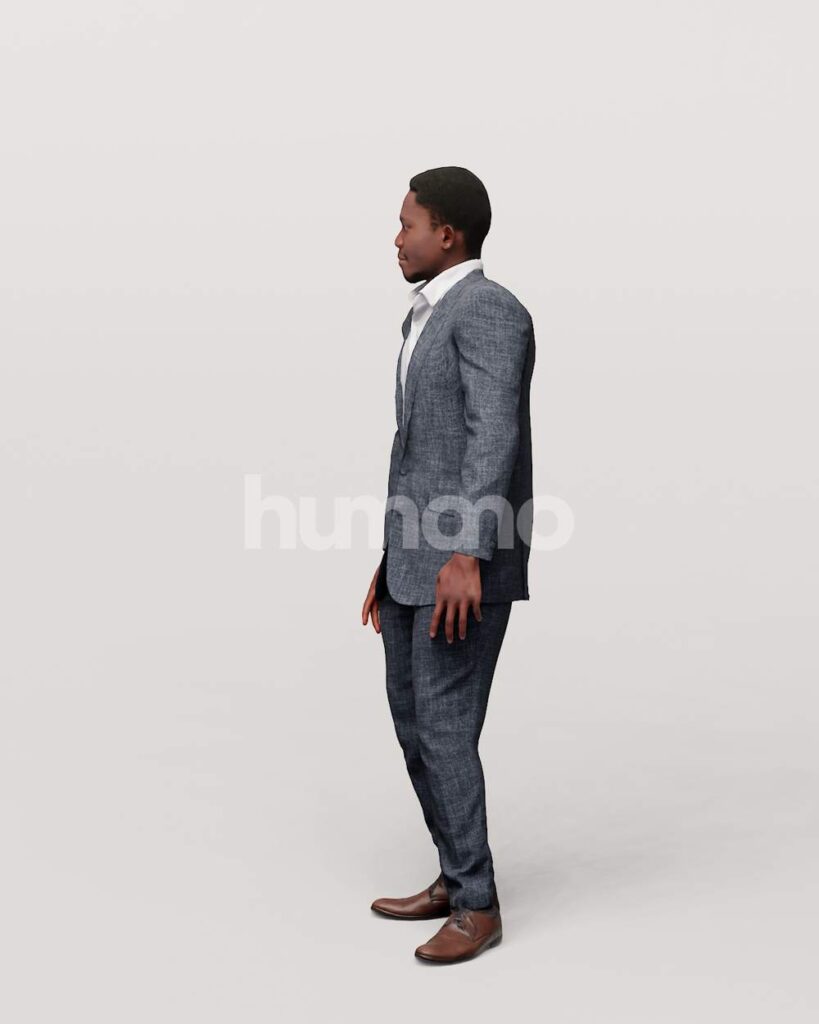 Animated 064-4957 SI4 Man Standing Idle – Humano 3D – 3d People Collections