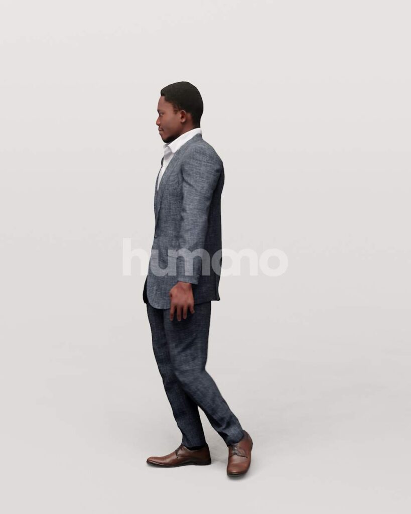 Animated 064-4957 SM2 Man Moving Around – Humano 3D – 3d People Collections