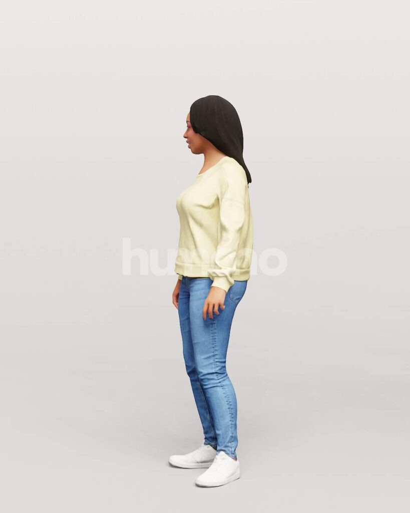 Animated 080-4502 ST1 Woman Standing Talking – Humano 3D – 3d People ...