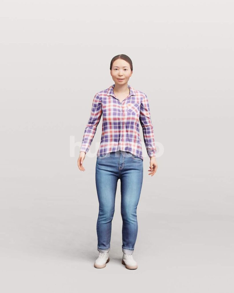 Animated 083-5324 ST5 Woman Standing Talking – Humano 3D – 3d People ...