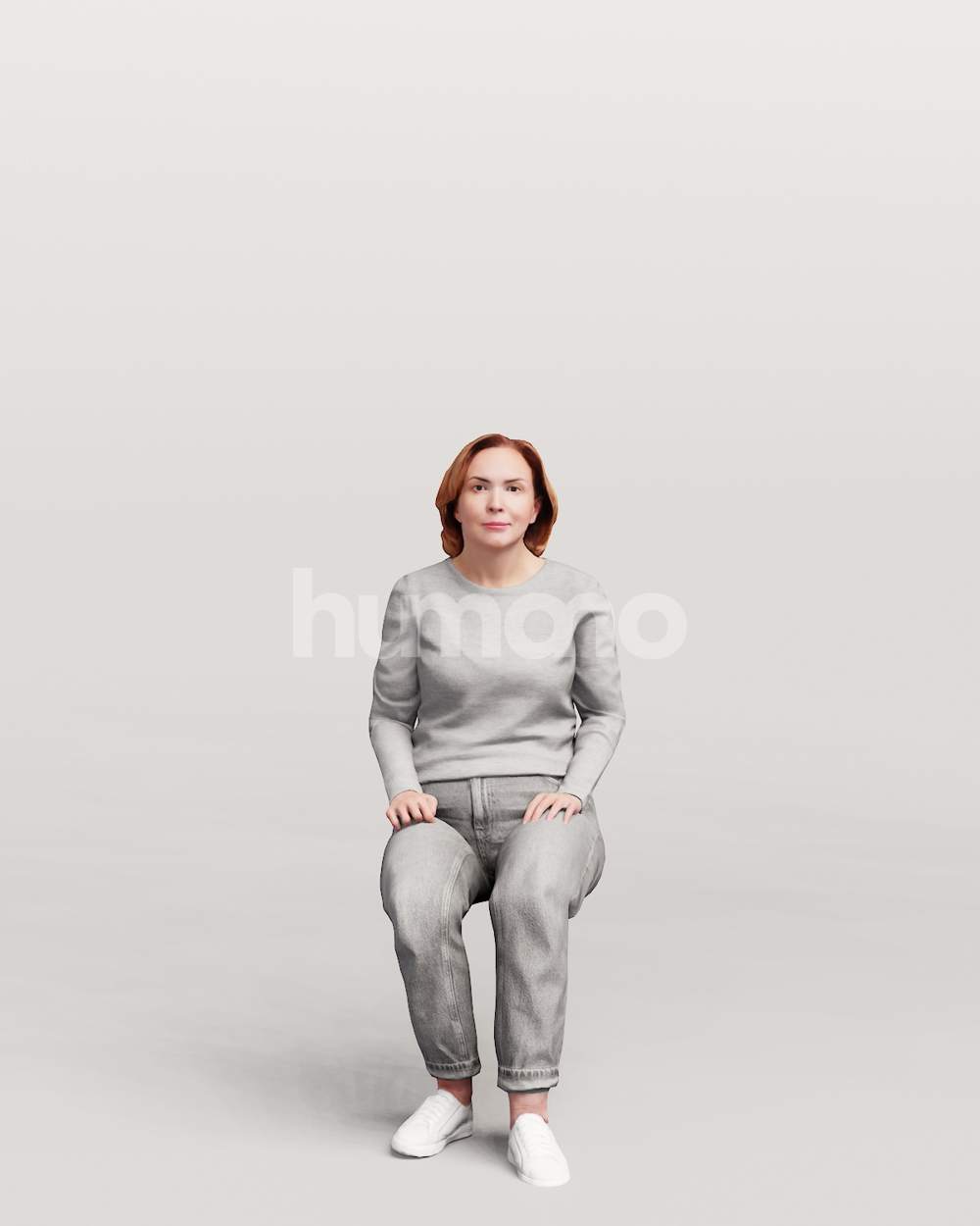 Animated 094-5613 S2 Woman Sitting – Humano 3D – 3d People Collections