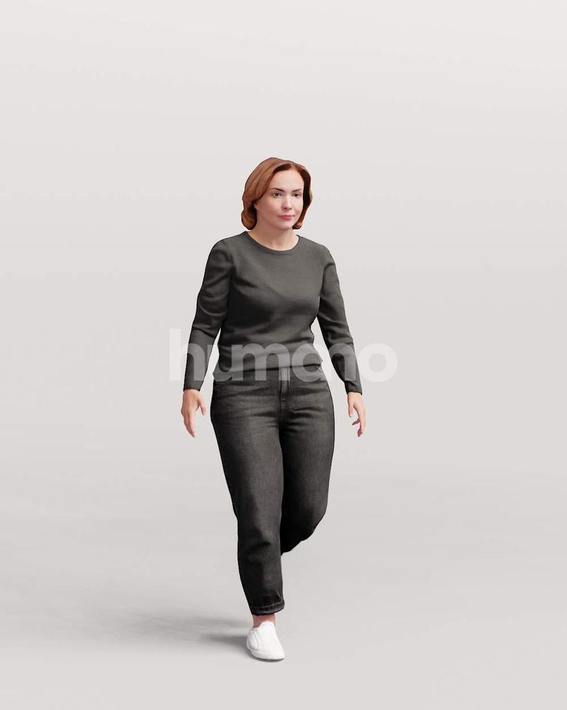 Vol.01 Animated Walking – Humano 3D – 3d People Collections